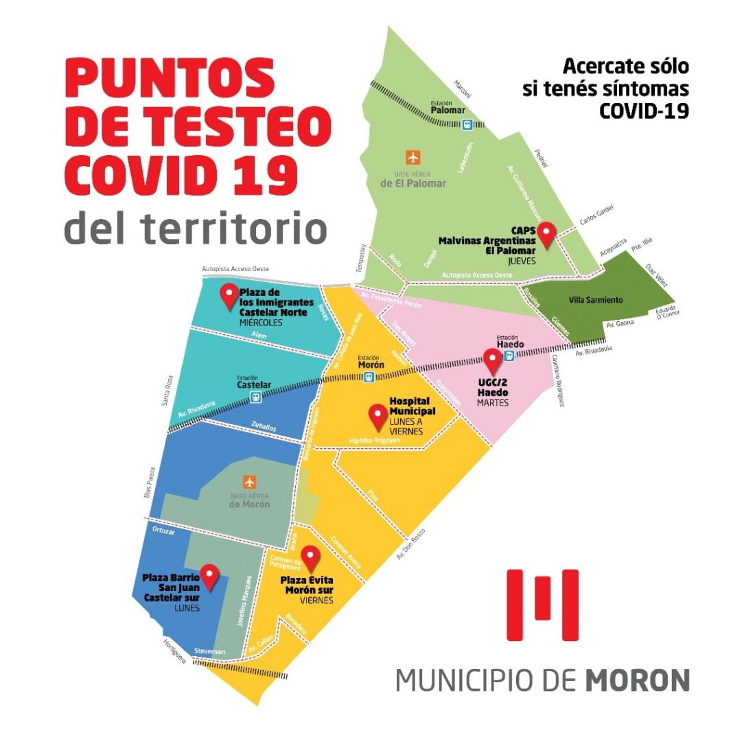 El Municipio de Morón suma puntos de testeo para detectar casos de ...